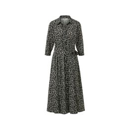 Tchibo - Florales Hemdblusenkleid - Damen - Gr. 48 - schwarz/geblümt