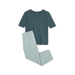 Tchibo - Pyjama - Damen - Gr. L - petrol