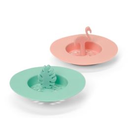 Tchibo - 2 Abflusssiebe aus Silikon - rosa