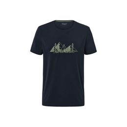 Tchibo - T-Shirt mit Print - Herren - Gr. XXL - dunkelblau/print