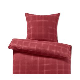 Tchibo - Flanell-Bettw&auml;sche - rot