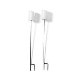 Tchibo - 2 LED-Echtwachs-Fackeln - schwarz