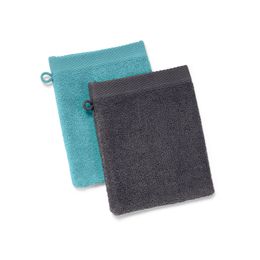 Tchibo - 2 Waschlappen - anthrazit