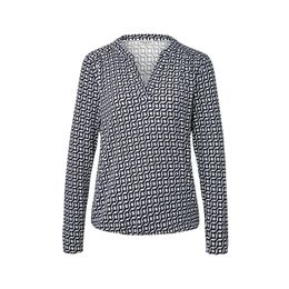 Tchibo - Bedrucktes Blusenshirt - Damen - Gr. S - dunkelblau/print