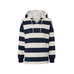 Tchibo - Gestreifter Hoodie - Damen - Gr. XXL - dunkelblau/gestreift