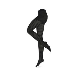 Tchibo - Gemusterte Feinstrumpfhose - Damen - Gr. XXL - schwarz