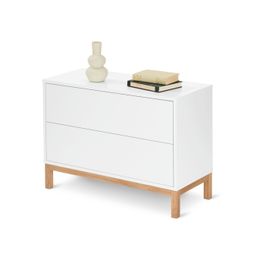 Tchibo - Flache Kommode - 80x35,5x57cm - braun - Holz / Eichenholz
