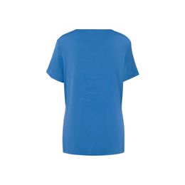 Tchibo - Shirt mit Faltendetail - Damen - Gr. L - blau