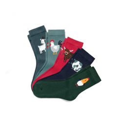 Tchibo - 5 Kinder-Socken - Herren - Gr. 31-34 - dunkelblau
