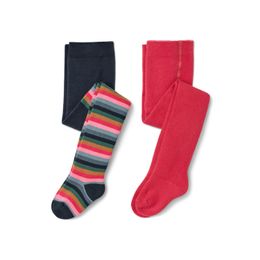 Tchibo - 2 Kleinkind-Thermostrumpfhosen - Mädchen - Gr. 86/92 - rot