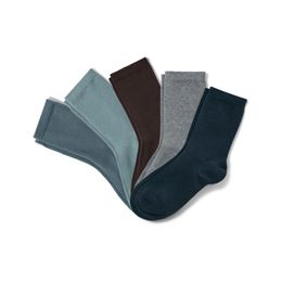 Tchibo - 5 Paar Kinder-Socken - Gr. 31-34 - dunkelblau