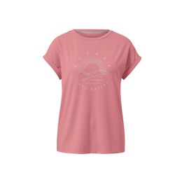 Tchibo - T-Shirt mit Print - Damen - Gr. S - beige