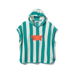 Tchibo - Baby-und-Kinder-Frottierponcho - Herren - Gr. 86/92 - orange/gestreift