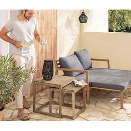 Tchibo - Ausziehbares Lounge-Sofa - 127x80x90cm - anthrazit - Eukalyptusholz / Polyester / Polypropylen
