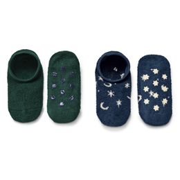 Tchibo - 2 Paar Hausschuhslippersocken - Kinder - Gr. 39-42 - wei&szlig;/jacquard