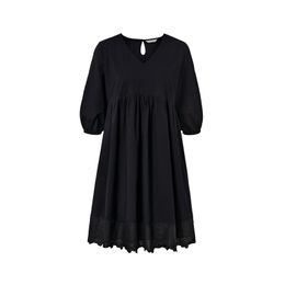 Tchibo - Webkleid mit Stickerei - Damen - Gr. 40 - schwarz