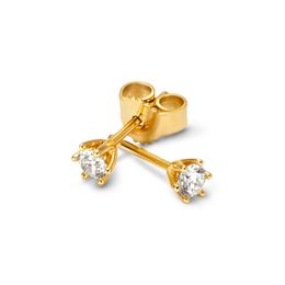 Tchibo - 585 Gold-Ohrstecker mit 2 Brillanten - gold