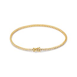 Tchibo - 585 Gold-Armband mit 81 Brillanten - gold