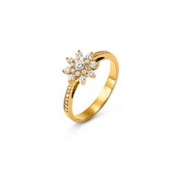 Tchibo - 585 Gold-Ring mit 31 Brillanten - Gr. 19 - gold