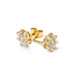 Tchibo - 585 Gold-Ohrstecker mit 34 Brillanten - gold
