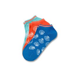 Tchibo - 3 Paar Sneakersocken - Kinder - Gr. 35-38 - blau
