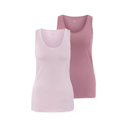 Tchibo - 2 Tops - Damen - Gr. M - hellrosa
