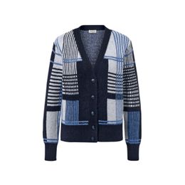 Tchibo - Grobstrick-Cardigan - Damen - Gr. M - creme/kariert