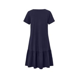 Tchibo - Jerseykleid mit Volant - Damen - Gr. XXL - dunkelblau