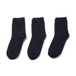 Tchibo - 3 Paar Socken - Damen - Gr. 35-38 - schwarz