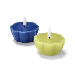 Tchibo - 2 schwimmende LED-Echtwachs-Teelichter - blau