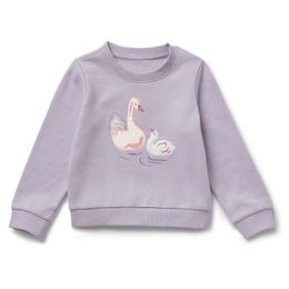 Tchibo - Kinder-Sweatshirt mit angerauter Innenseite - M&auml;dchen - Gr. 86/92 - lila