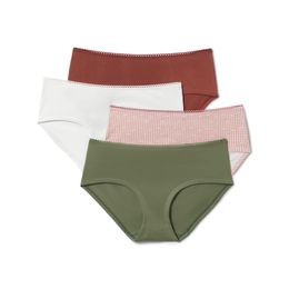 Tchibo - 4 Pantys - Damen - Gr. XL - olivgr&uuml;n