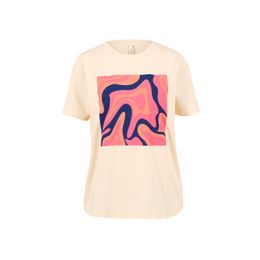 Tchibo - T-Shirt mit Print - Damen - Gr. L - creme