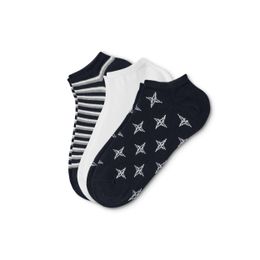 Tchibo - 3 Paar Sneakersocken - Damen - Gr. 39-42 - dunkelblau