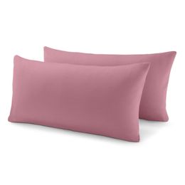 Tchibo - 2 Jersey-Kopfkissenbez&uuml;ge - rosa