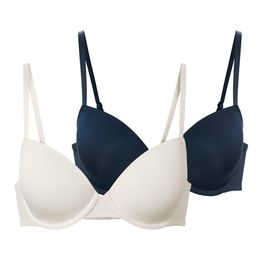 Tchibo - 2 Schalen-BHs - Damen - Gr. 85B - dunkelblau
