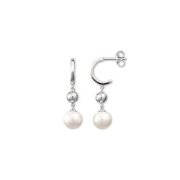 Tchibo - 925 Silber Creolen mit Kugeln und Perlen - silber