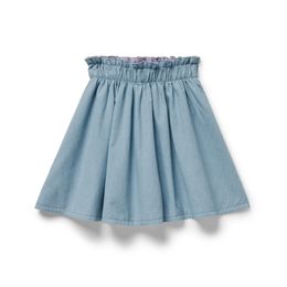Tchibo - Kinder-Denim-Wenderock - M&auml;dchen - Gr. 110/116 - wei&szlig;