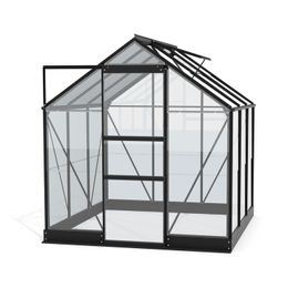 Tchibo - Gew&auml;chshaus &raquo;Apollo&laquo; - 1,95x1,9x2,07cm - schwarz - Aluminium / Glas