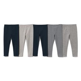 Tchibo - 5 Baby-und-Kleinkind-Leggings - Kinder - Gr. 122/128 - dunkelblau