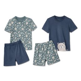 Tchibo - 2 Kleinkind-Pyjamas - Gr. 98/104 - blau
