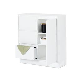 Tchibo - Bad-Sideboard - 80x33x88,5cm - weiß - Holz