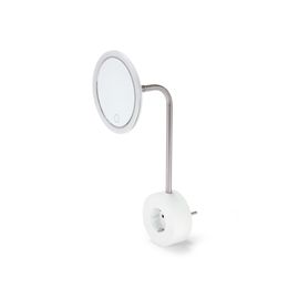 Tchibo - Steckdose mit LED-Kosmetikspiegel - silber
