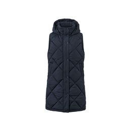 Tchibo - Lange Steppweste mit Kapuze - Damen - Gr. 40 - dunkelblau
