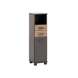 Tchibo - Highboard »Katta« - 30,5x32,5x110,5cm - anthrazit - Holz / Metall / Kunststoff