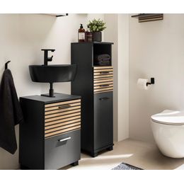 Tchibo - Waschbeckenunterschrank &raquo;Katta&laquo; - 40x35x61cm - anthrazit - Holz / Metall / Kunststoff