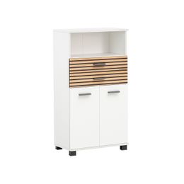 Tchibo - Highboard &raquo;Katta&laquo; - 60x32,5x110,5cm - schwarz - Holz / Metall / Kunststoff