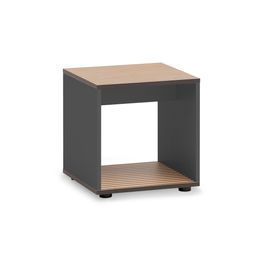 Tchibo - Badhocker &raquo;Katta&laquo; - 40x40x42cm - anthrazit - Holz / Kunststoff / Metall