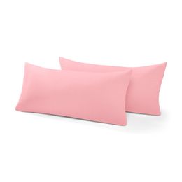 Tchibo - 2 Jersey-Kopfkissenbezüge - rosa