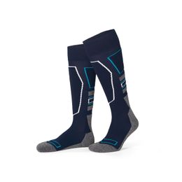 Tchibo - Thermo-Skisocken mit Wolle - Unisex - Gr. 43-46 - dunkelblau